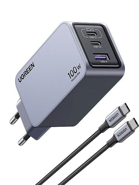 Ugreen Nexode Pro 100W 3-Port GaN Fast Charger - Tek.no Ugreen Nexode Pro 100W 3-Port GaN Fast Charger - Tek.no